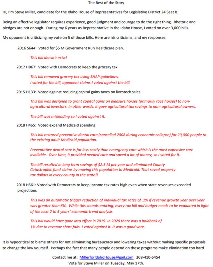 My Voting Record – Common Sense Solutions